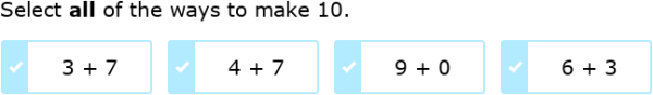 IXL | Make 10 using addition | Kindergarten math