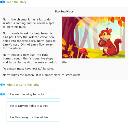 IXL | Read r-controlled stories | 2nd grade language arts