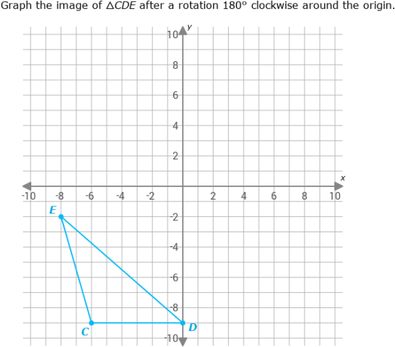 IXL | Rotations: graph the image | 7th grade math