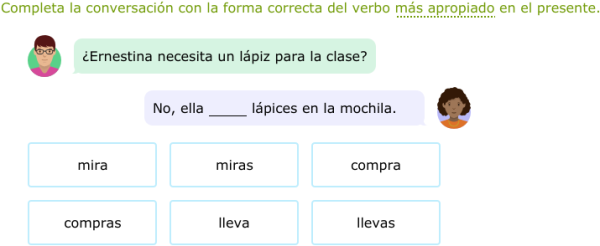 IXL | Complete conversations about student life | Spanish