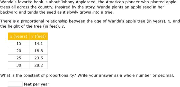 IXL | Find the constant of proportionality from a table: with decimals ...