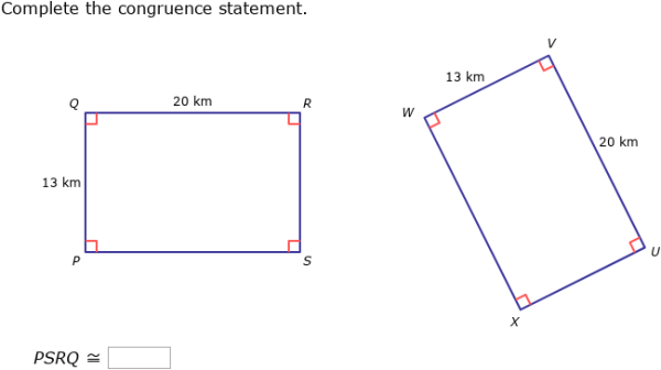 IXL | Congruence statements and corresponding parts | 8th grade math