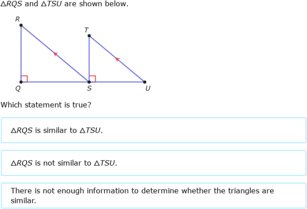 IXL | Angle-angle criterion for similar triangles | 7th grade math