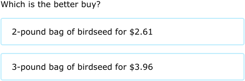 IXL | Unit prices | 7th grade math