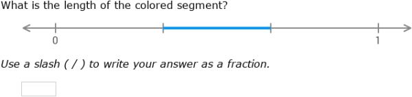 IXL | Unit fractions of number lines: halves, thirds, fourths, fifths ...