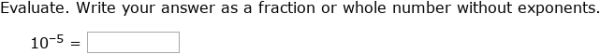 IXL | Evaluate powers of ten with negative exponents | 7th grade math