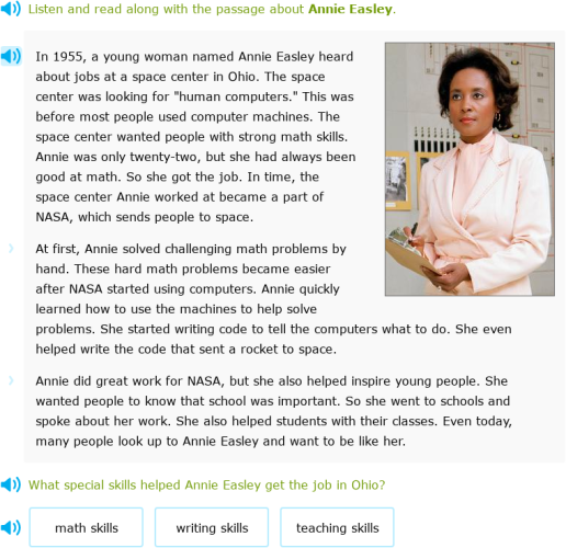 IXL | Read along about famous people | 2nd grade language arts