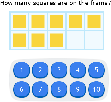 IXL | Count on ten frames - up to 10 | Pre-K math