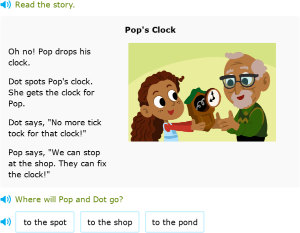 IXL | Read short o stories | 1st grade language arts