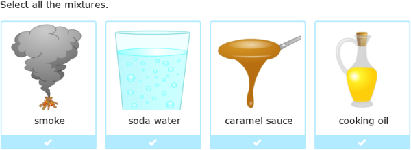 IXL | Identify mixtures | 8th grade science
