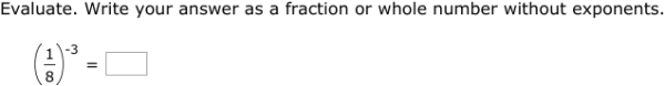IXL | Evaluate powers with negative exponents | 8th grade math