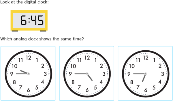 IXL | Match analog and digital clocks | 2nd grade math