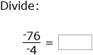 IXL | Divide integers | 6th grade math