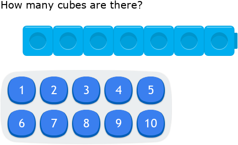 IXL | Count cubes - up to 7 | Kindergarten math