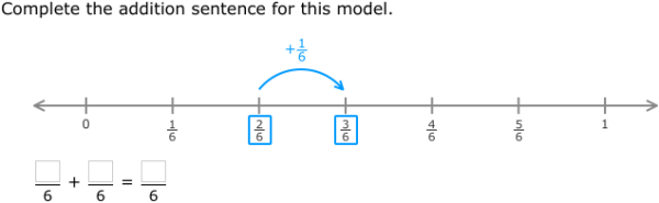 IXL | Add fractions with like denominators using number lines | 4th ...