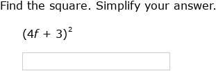 IXL - Multiply polynomials (Geometry practice)