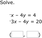 IXL - Solve a system of equations using any method (Algebra 1 practice)