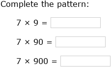 IXL | Multiplication patterns: multiples of 10 and 100 | 3rd grade math