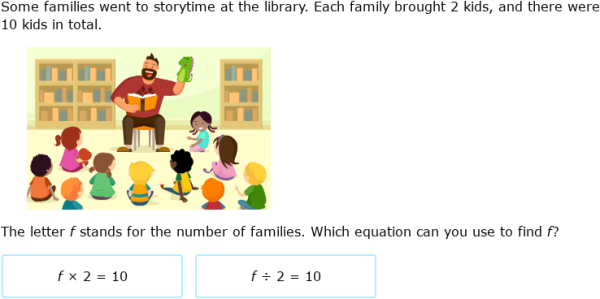 IXL | Write equations to represent word problems | 4th grade math