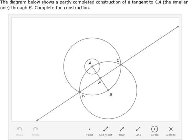 IXL - Construct a tangent line to a circle (Precalculus practice)