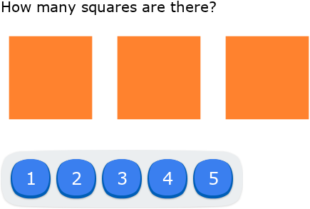 IXL | Count shapes in rows - up to 5 | Kindergarten math