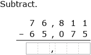 IXL | Subtract two numbers up to five digits | 3rd grade math