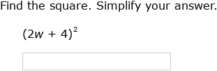 IXL - Perfect square quadratics (Geometry practice)
