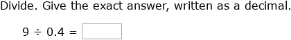 IXL | Divide whole numbers by decimals | 6th grade math