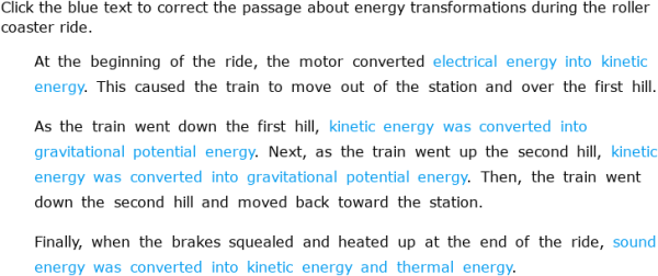 IXL | Explore energy transformations: roller coaster ride | 8th grade ...