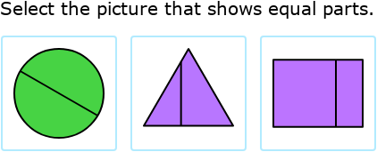 IXL | Equal parts - halves | Kindergarten math