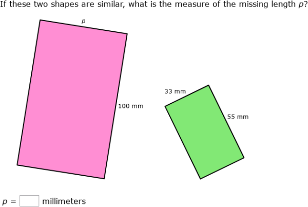 IXL | Find side lengths of similar figures | 7th grade math
