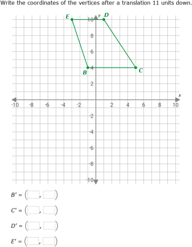 IXL | Translations: find the coordinates | 8th grade math