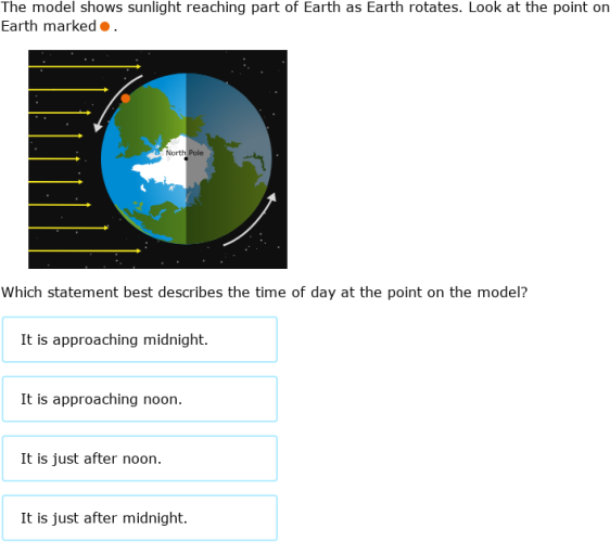 IXL | Day and night | 5th grade science