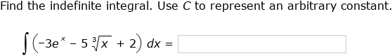 IXL - Find indefinite integrals involving exponential and logarithmic functions (Calculus practice)
