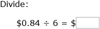 IXL | Divide money amounts | 3rd grade math