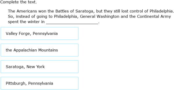 IXL | The American Revolution: turning the tide of the war | 4th grade ...