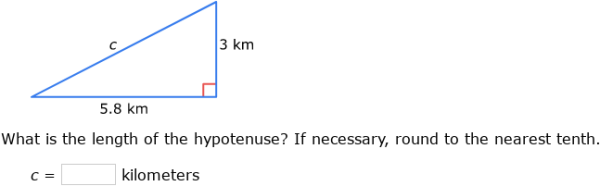 IXL | Pythagorean theorem: find the missing leg or hypotenuse length ...