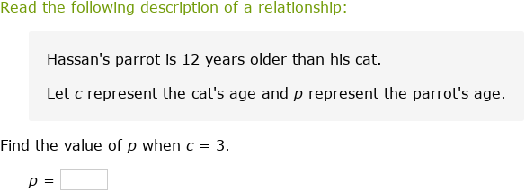 IXL - Evaluate linear equations: word problems (Algebra 1 practice)