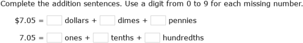 IXL | Relate decimals and money | 4th grade math