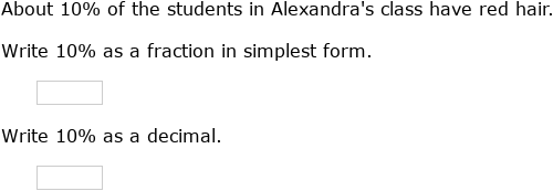IXL | Convert between percents, fractions, and decimals: word problems ...