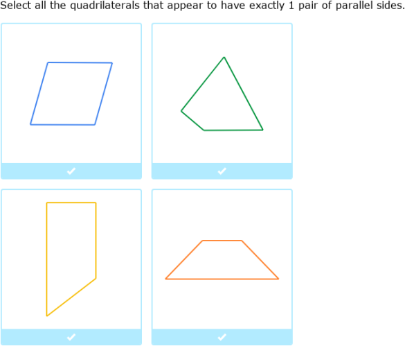 IXL | Sides and angles of quadrilaterals | 3rd grade math