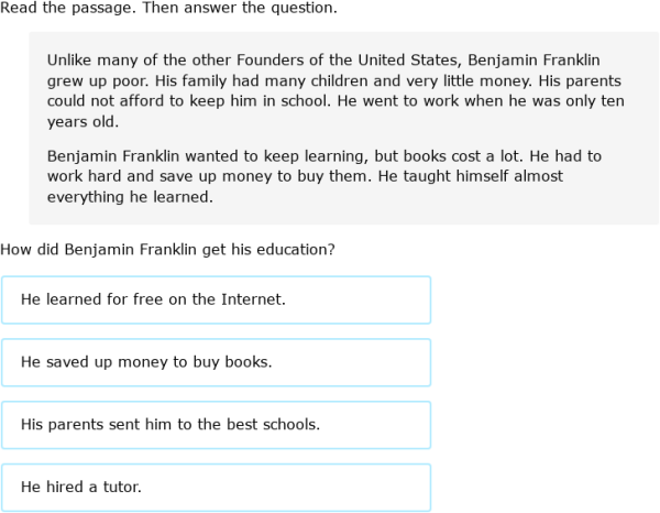 IXL | Benjamin Franklin | 5th grade social studies