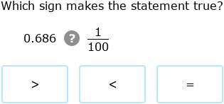 IXL | Compare fractions and decimals | 5th grade math