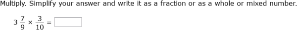 IXL | Multiply a mixed number by a fraction | 5th grade math