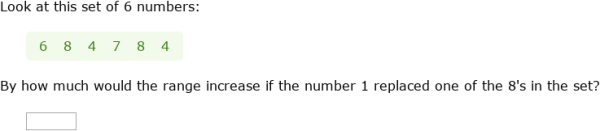 IXL | Changes in mean, median, mode, and range | 6th grade math