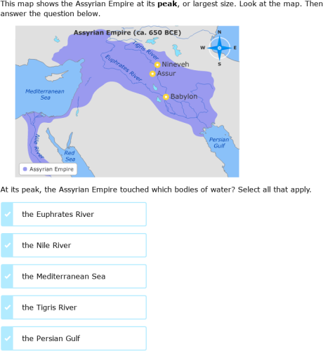 IXL | Mesopotamian empires | 7th grade social studies