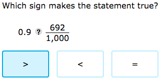 IXL - Compare decimals and fractions (5th grade math practice)