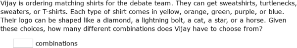 IXL | Combinations and permutations: word problems | 6th grade math