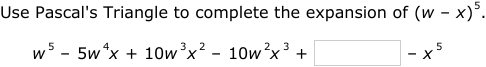 IXL - Pascal's triangle and the Binomial Theorem (Precalculus practice)