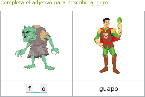 IXL | Provide adjectives that describe appearance | Spanish